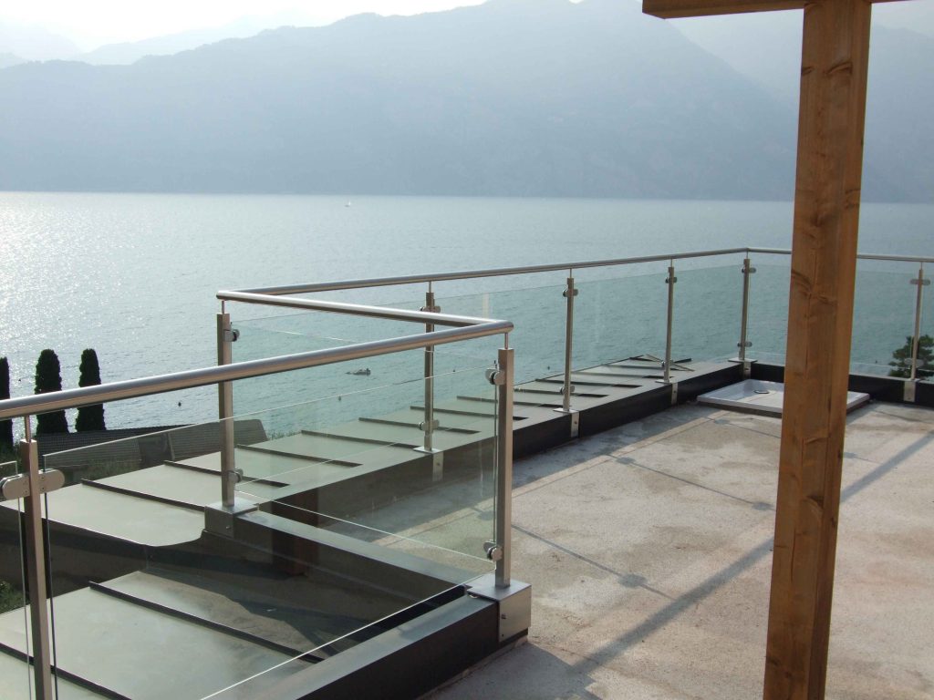 PARAPETTI_BALCONE_MODERNI_RICERCATO_VETRO_ACCIAIO_INOX_11_DIETRE_SRL ...